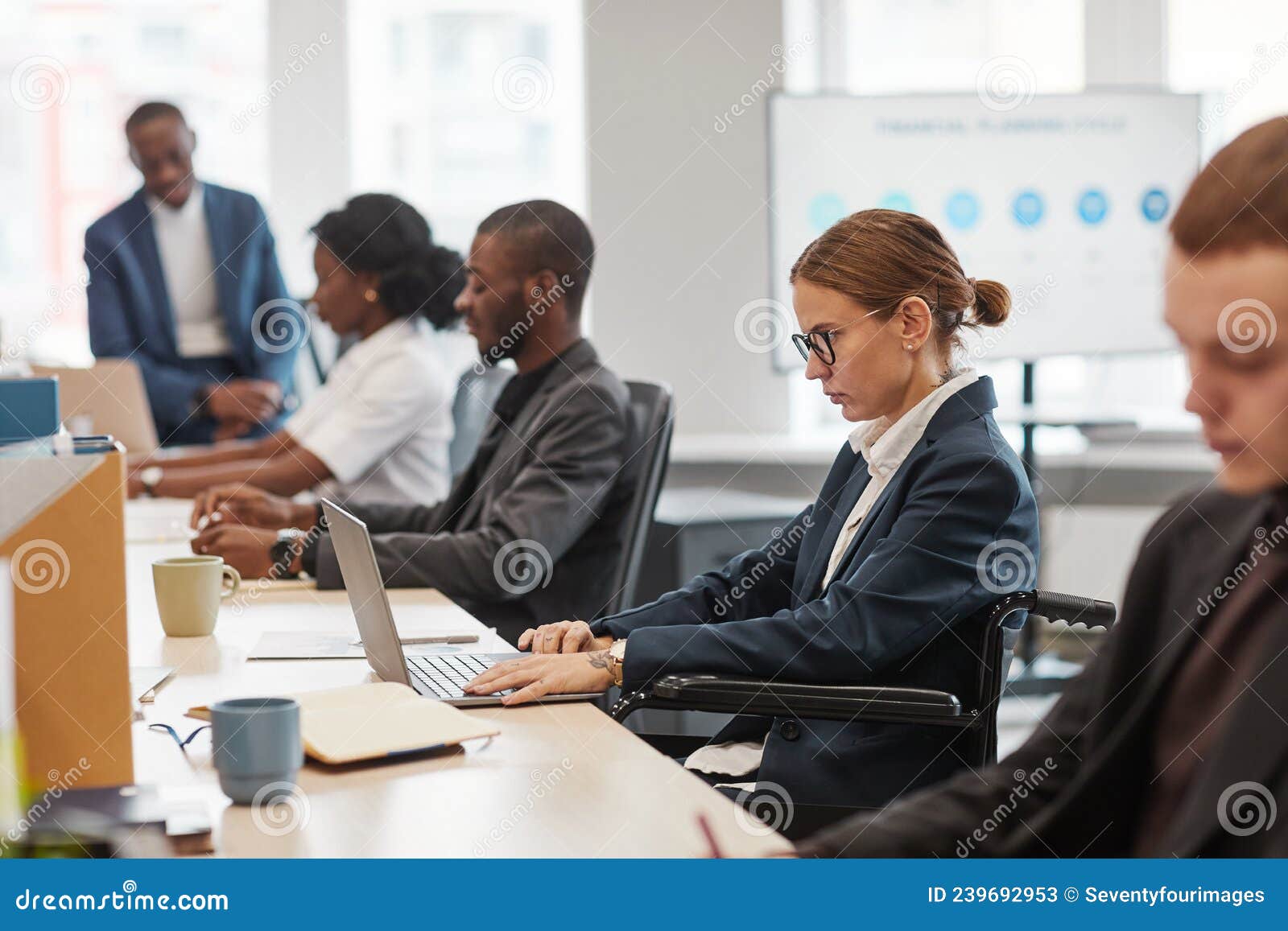 People Using Computers in Office Stock Image - Image of independent ...