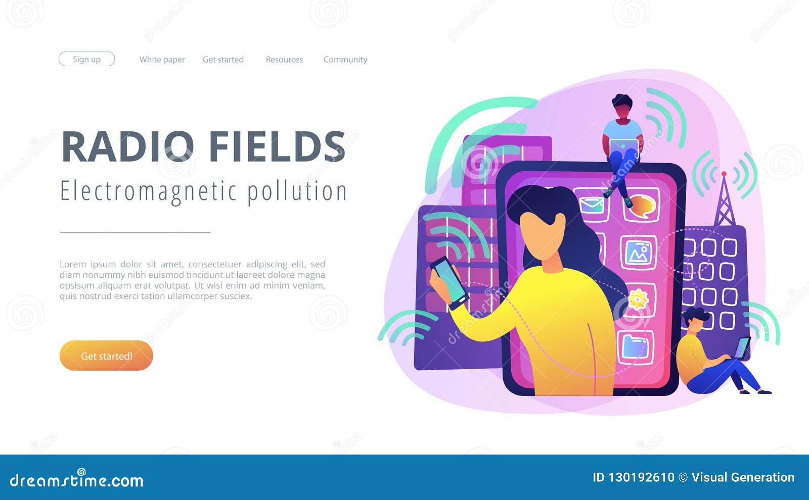 Electromagnetic Pollution Stock Illustrations – 132 Electromagnetic ...