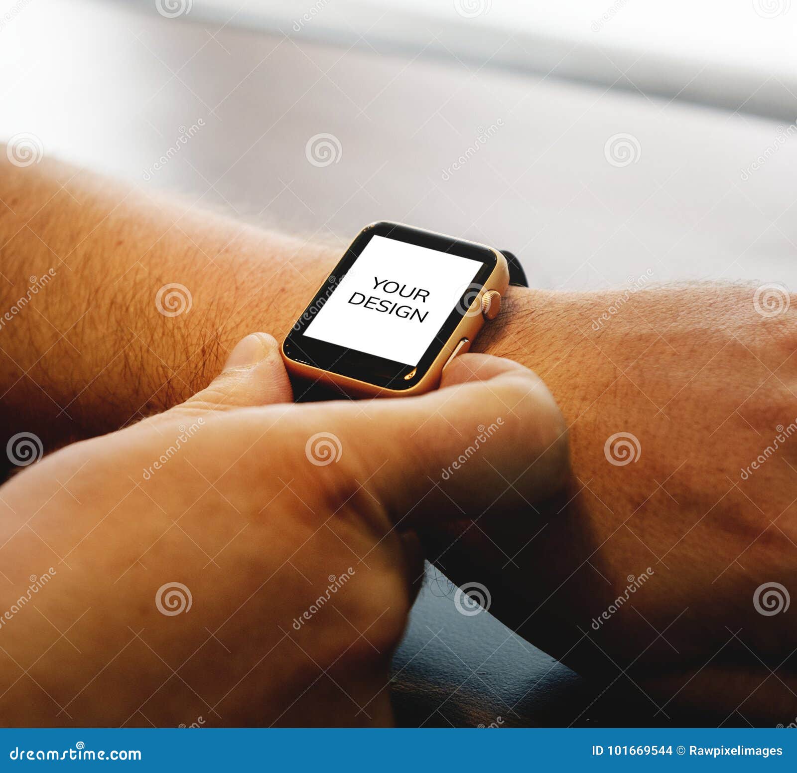 People Using Digital Watch Concept Stock Photo - Image of press, wrist ...