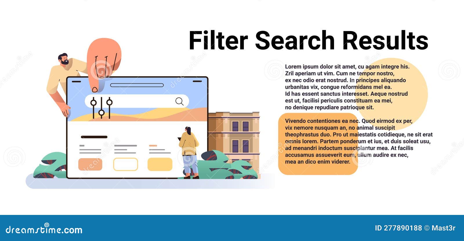 People Using Filtering Service Online Application on Laptop Screen ...