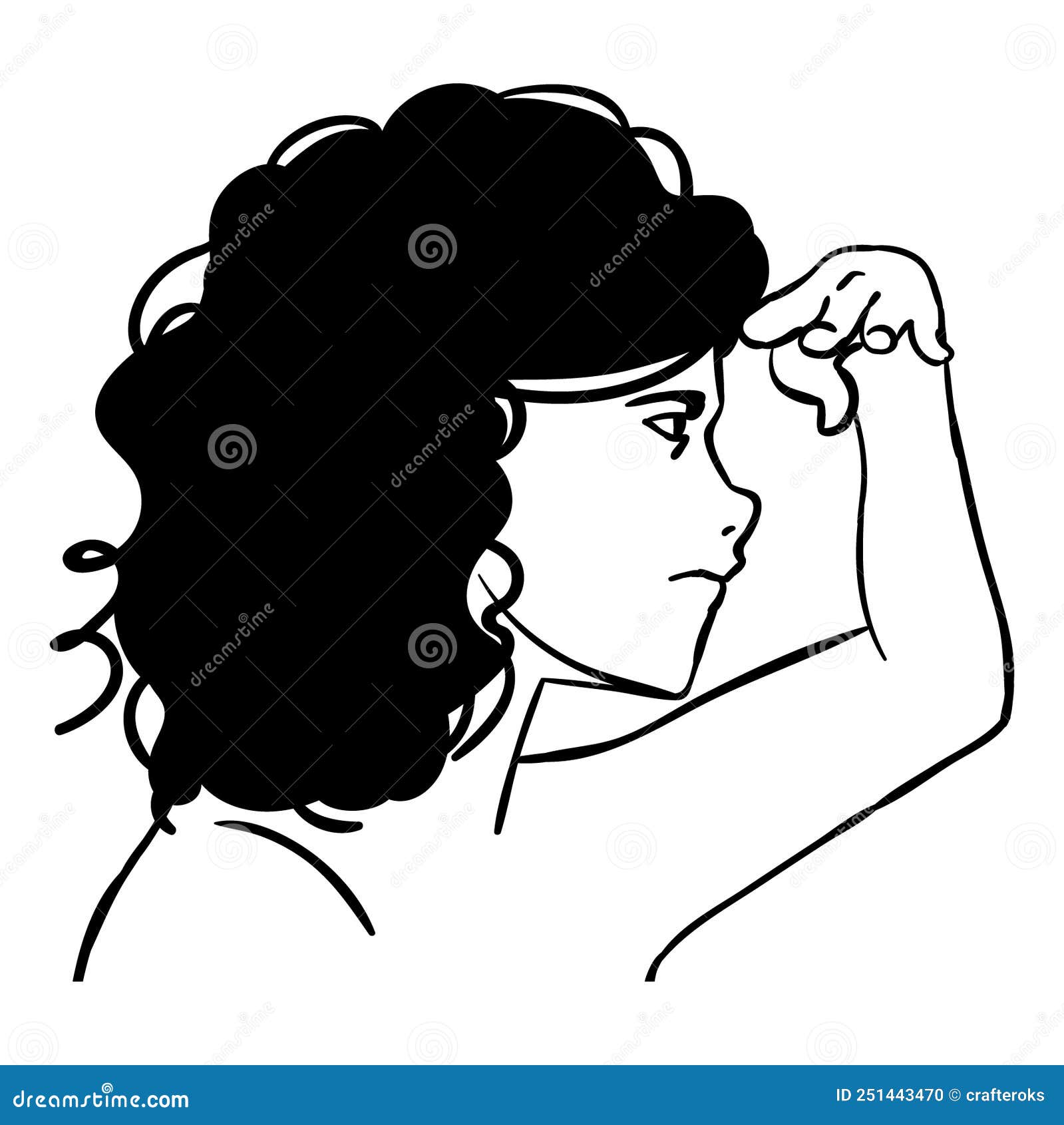 People Using Hand As Shade EPS Vector File Stock Vector - Illustration ...