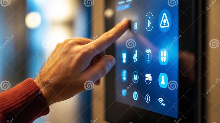 People Using Personal Devices, Smart Home Devices Stock Image - Image ...