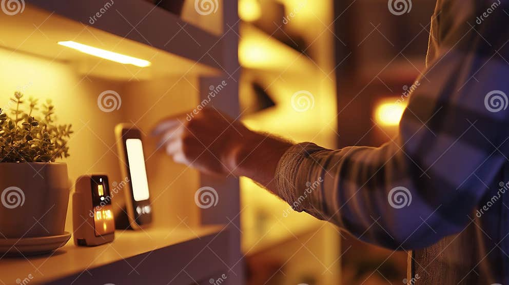 People Using Personal Devices, Smart Home Devices Stock Image - Image ...