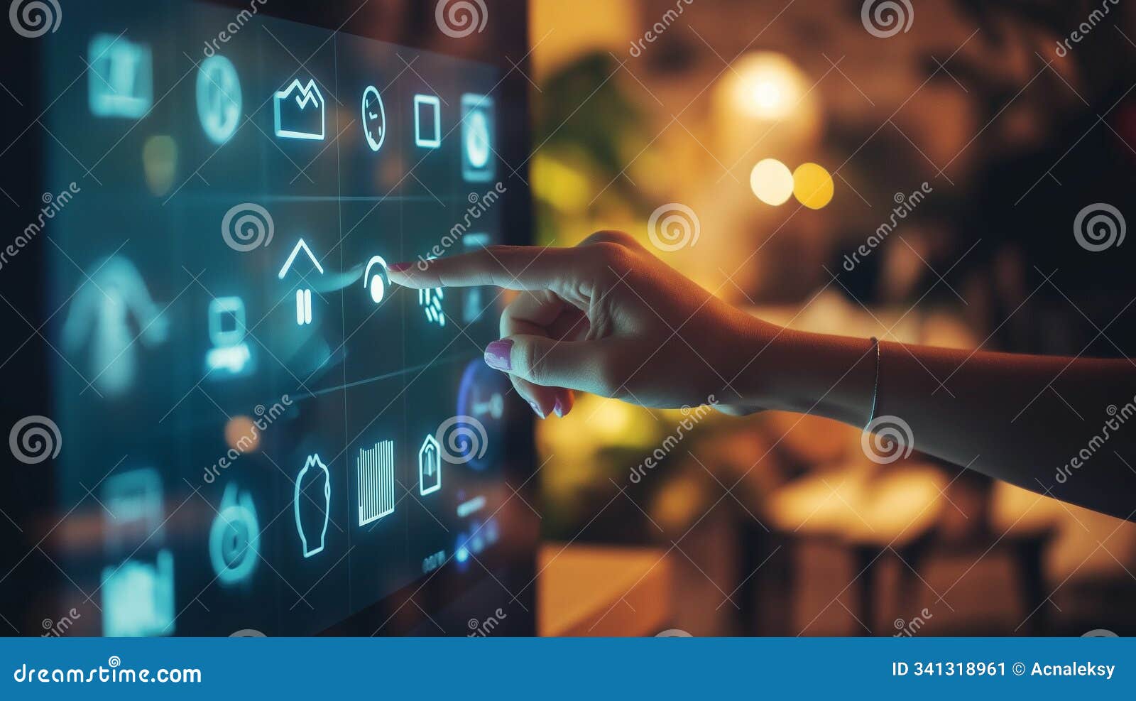 People Using Personal Devices, Smart Home Devices Stock Image - Image ...