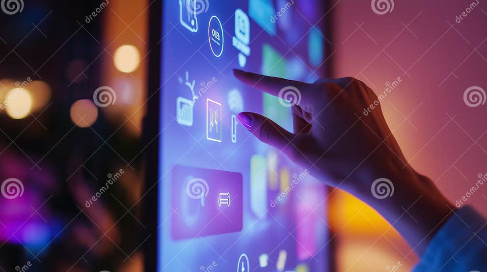 People Using Personal Devices, Smart Home Devices Stock Image - Image ...