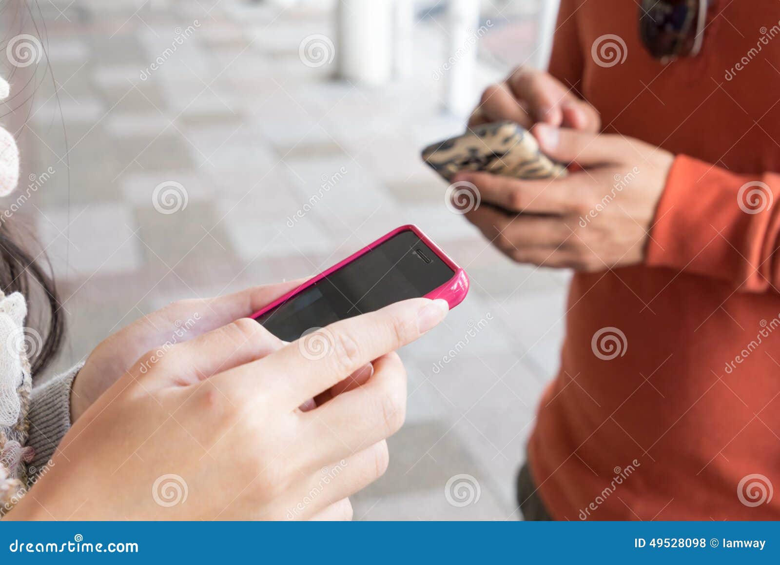 People are Using Phone To Find Directions Stock Photo - Image of hand ...
