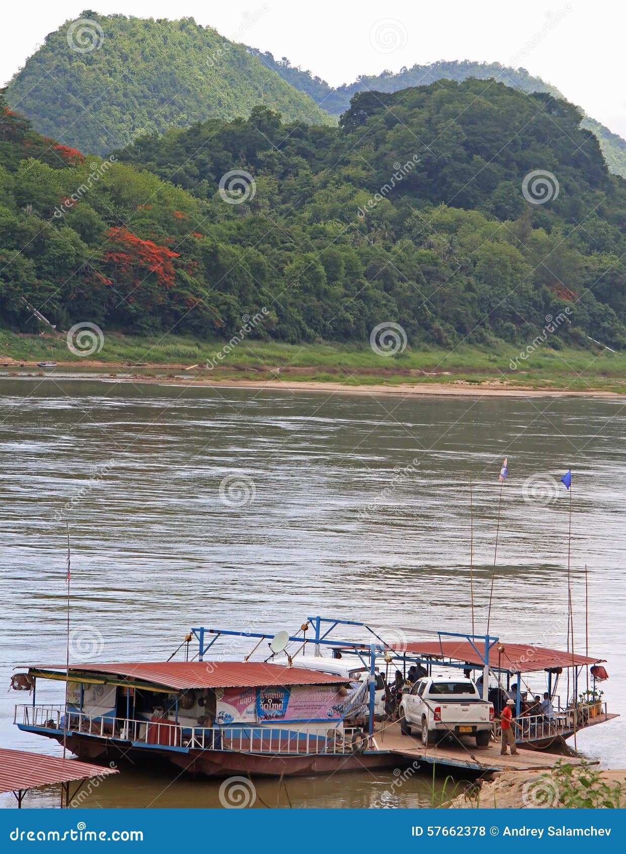 People are Using River Crossing by Ferry Editorial Stock Photo - Image ...