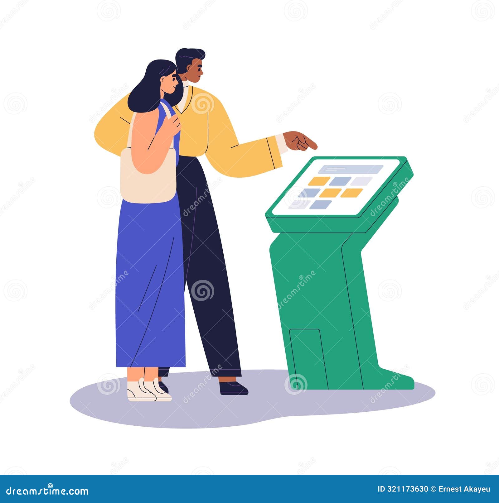 People Using Self-service Kiosk. Customers at Electronic Terminal ... People Using Self-service Kiosk. Customers at Electronic Terminal ...