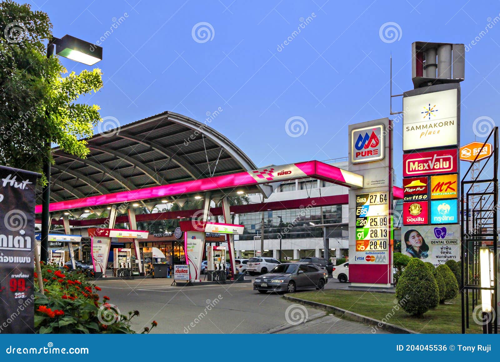 People are Using the Service Pure Gas Station Editorial Photo - Image ...