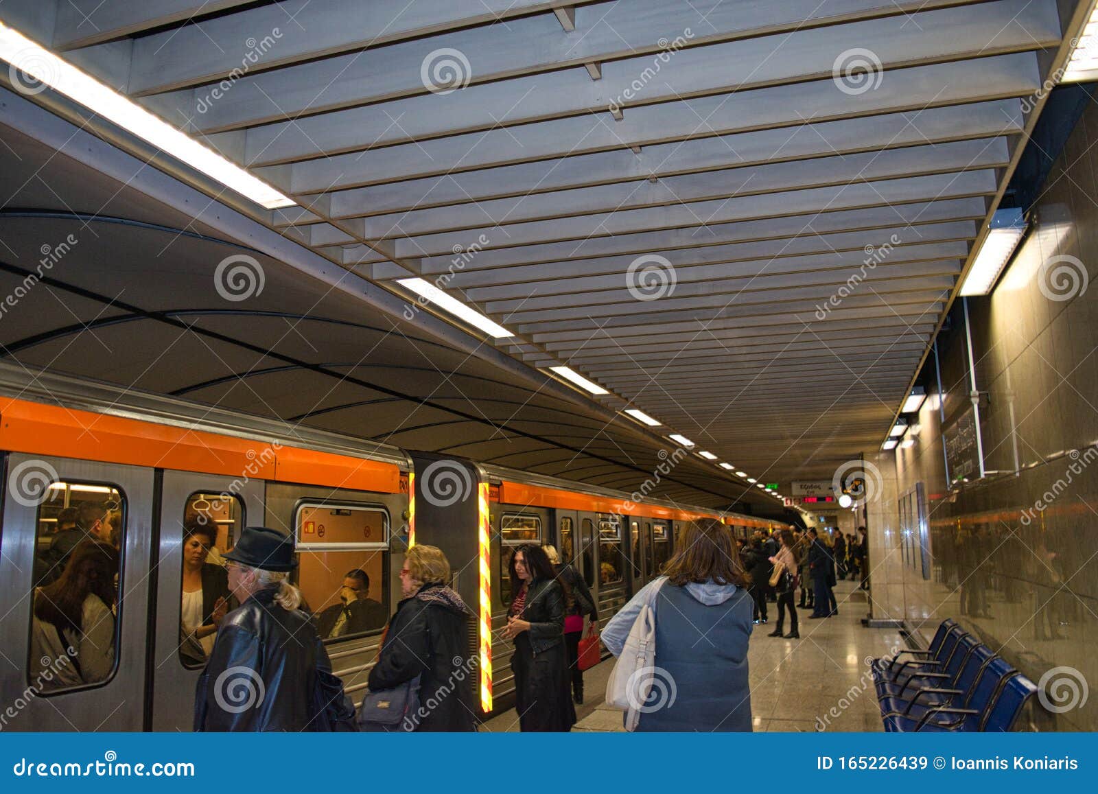 People Using Subway Transportation in Athens Editorial Stock Image ...