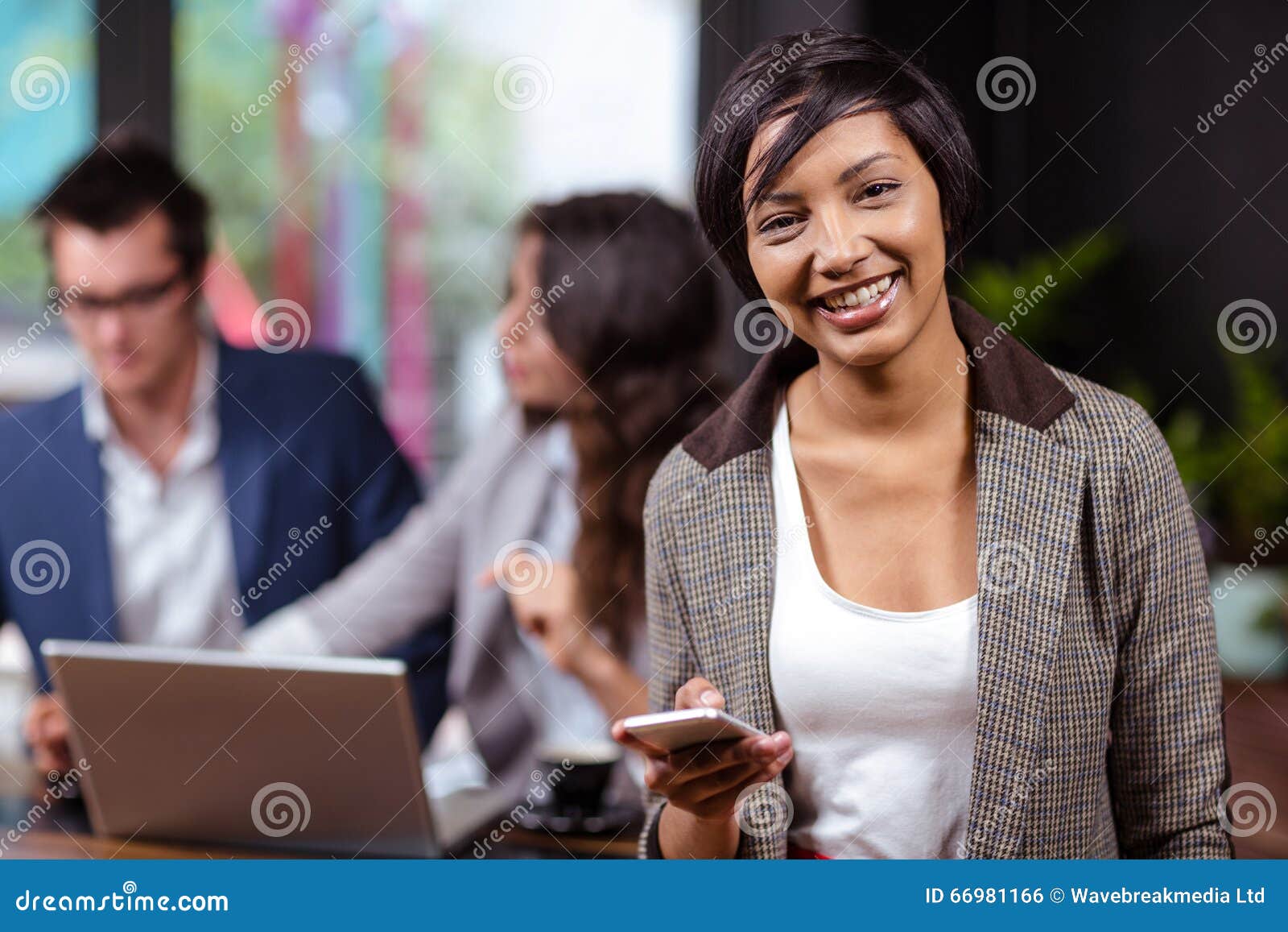 People using technology stock photo. Image of happy, clients - 66981166