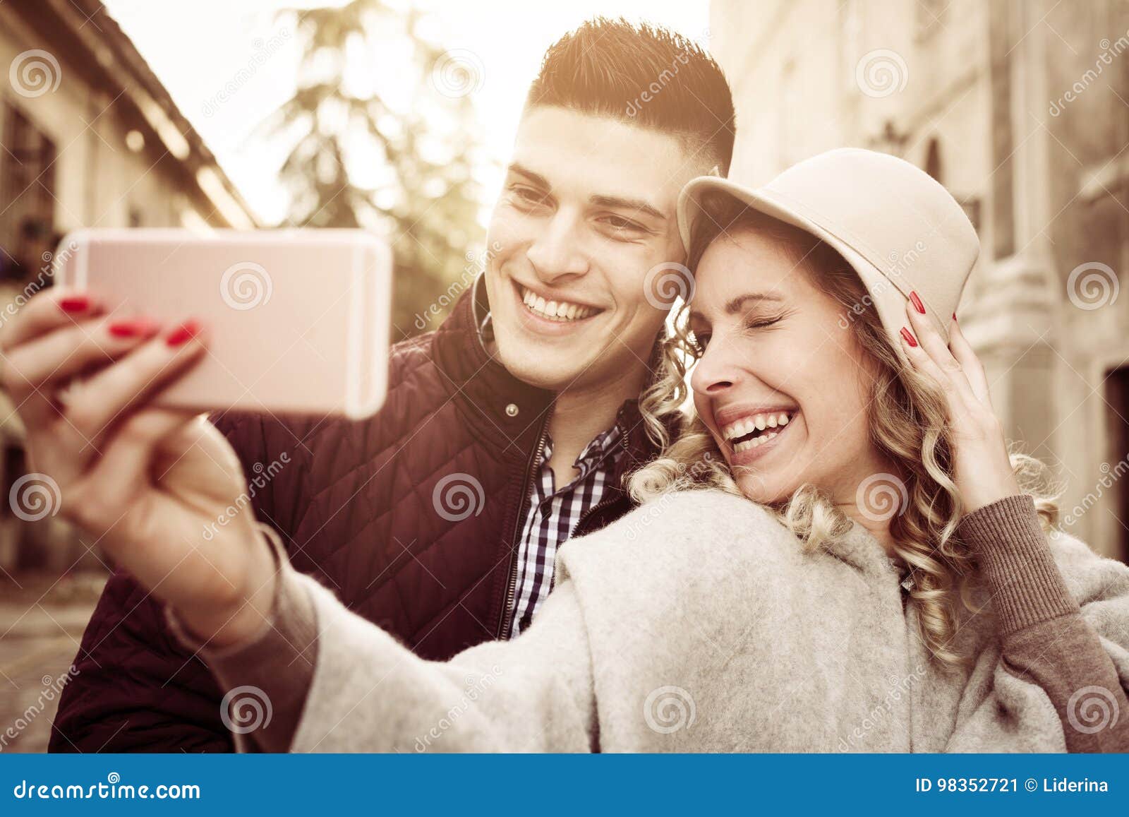 People using technology. stock image. Image of happy - 98352721