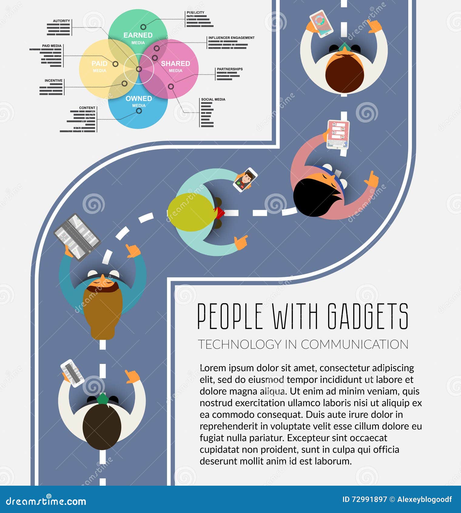 People Using Technology Stock Illustrations – 60,377 People Using ...