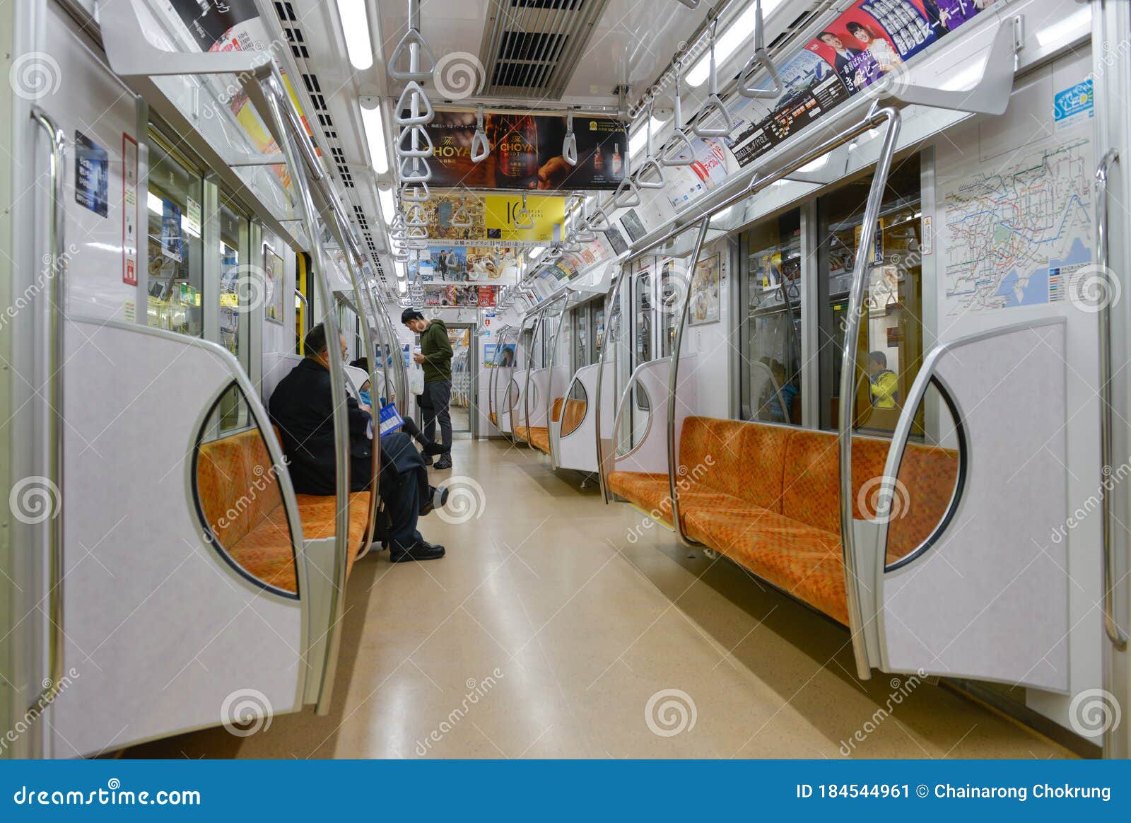 People Using the Train Public Transport To Travel in Japan Editorial ...