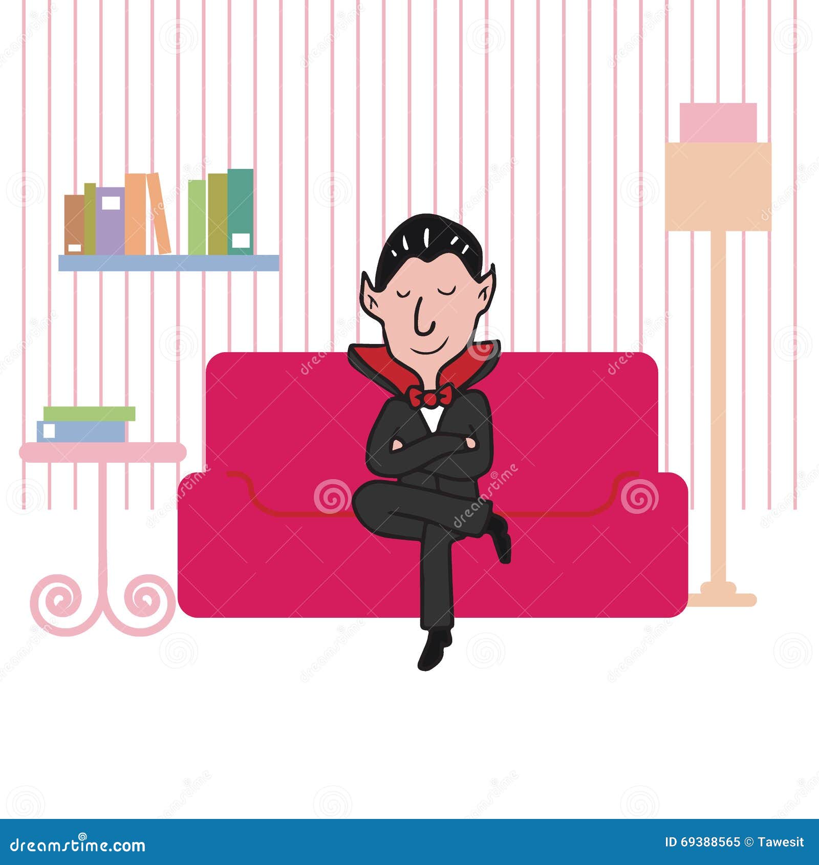 People vampire sitting stock vector. Illustration of creature - 69388565