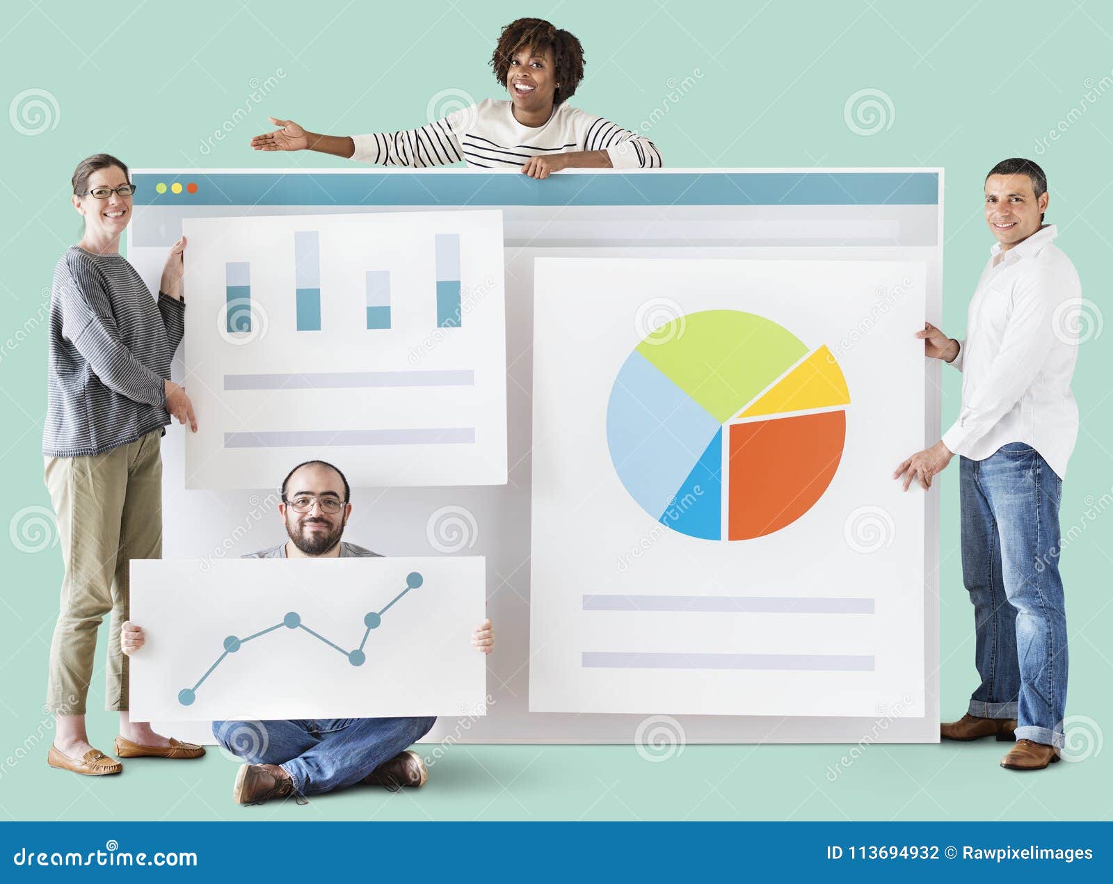 People with Various Statistics and Graphs Stock Photo - Image of chart ...