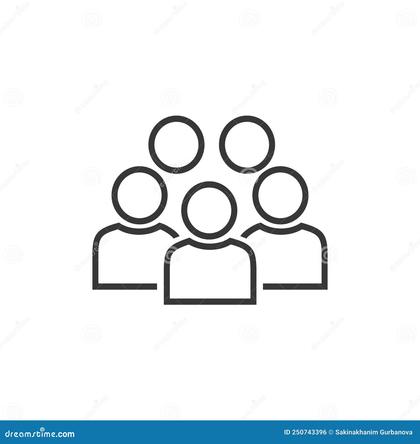 People vector icon stock illustration. Illustration of employee - 250743396