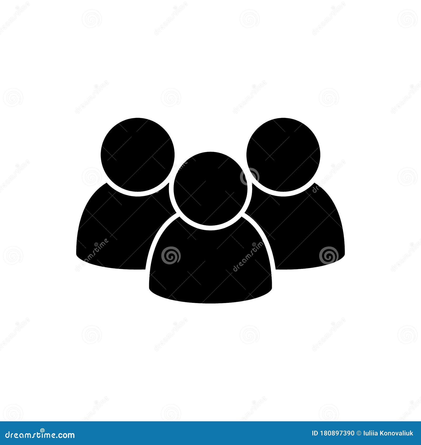 People Vector Icon. Group of Humans Sign Stock Vector - Illustration of ...