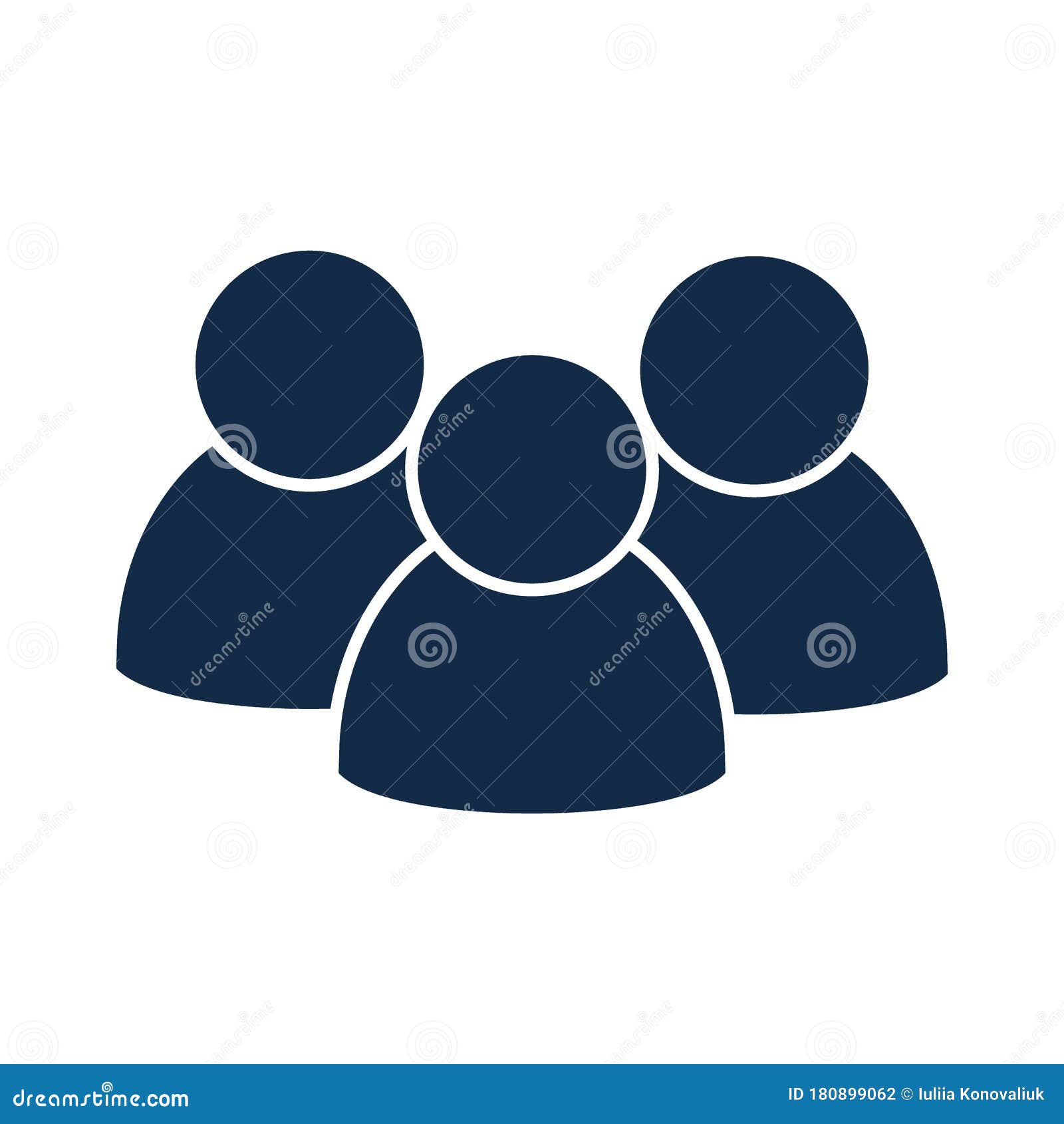 People Vector Icon. Group of Humans Sign Stock Vector - Illustration of ...