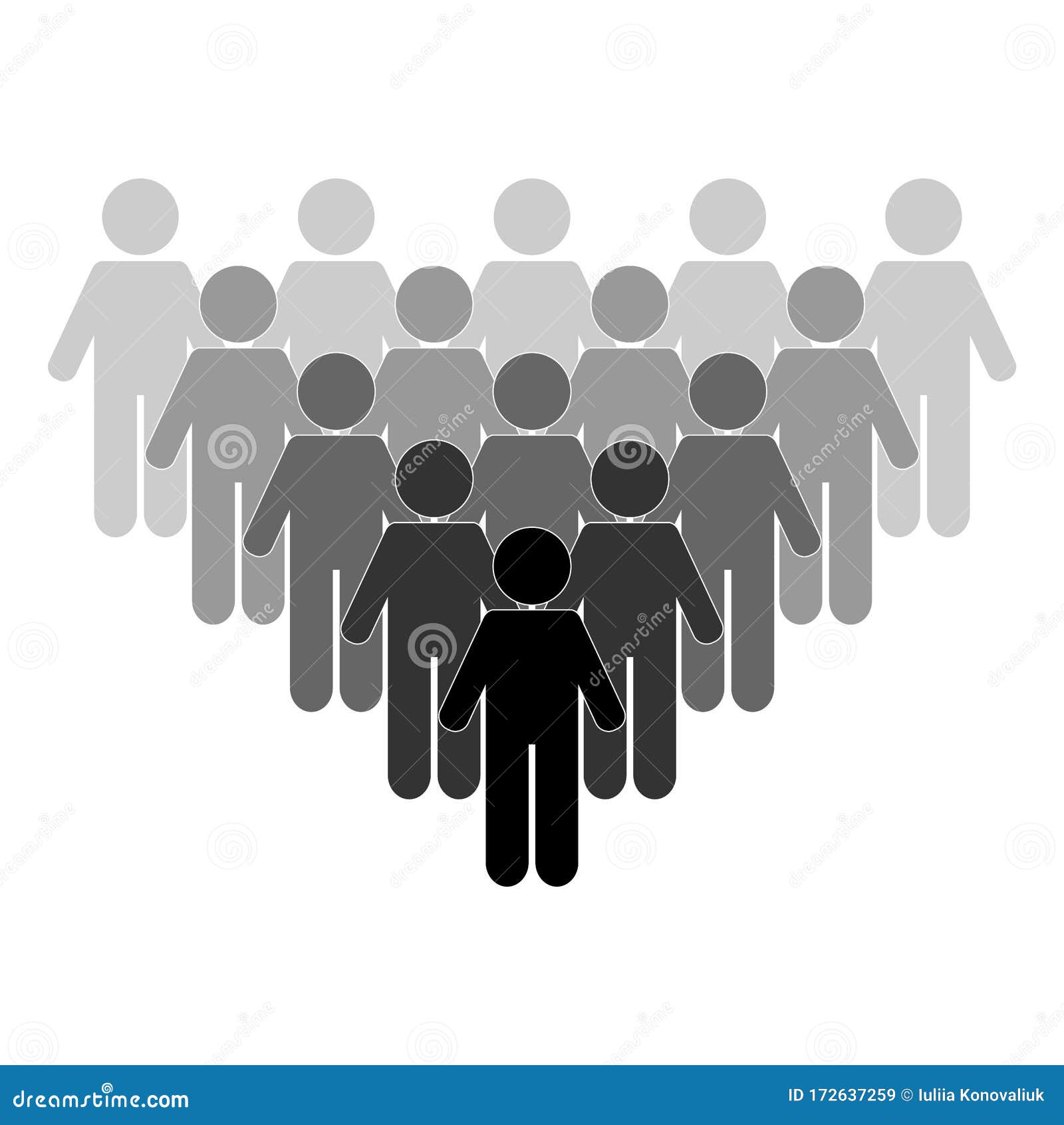 People Vector Icon. Group of Humans Sign. Social Icon Stock ...