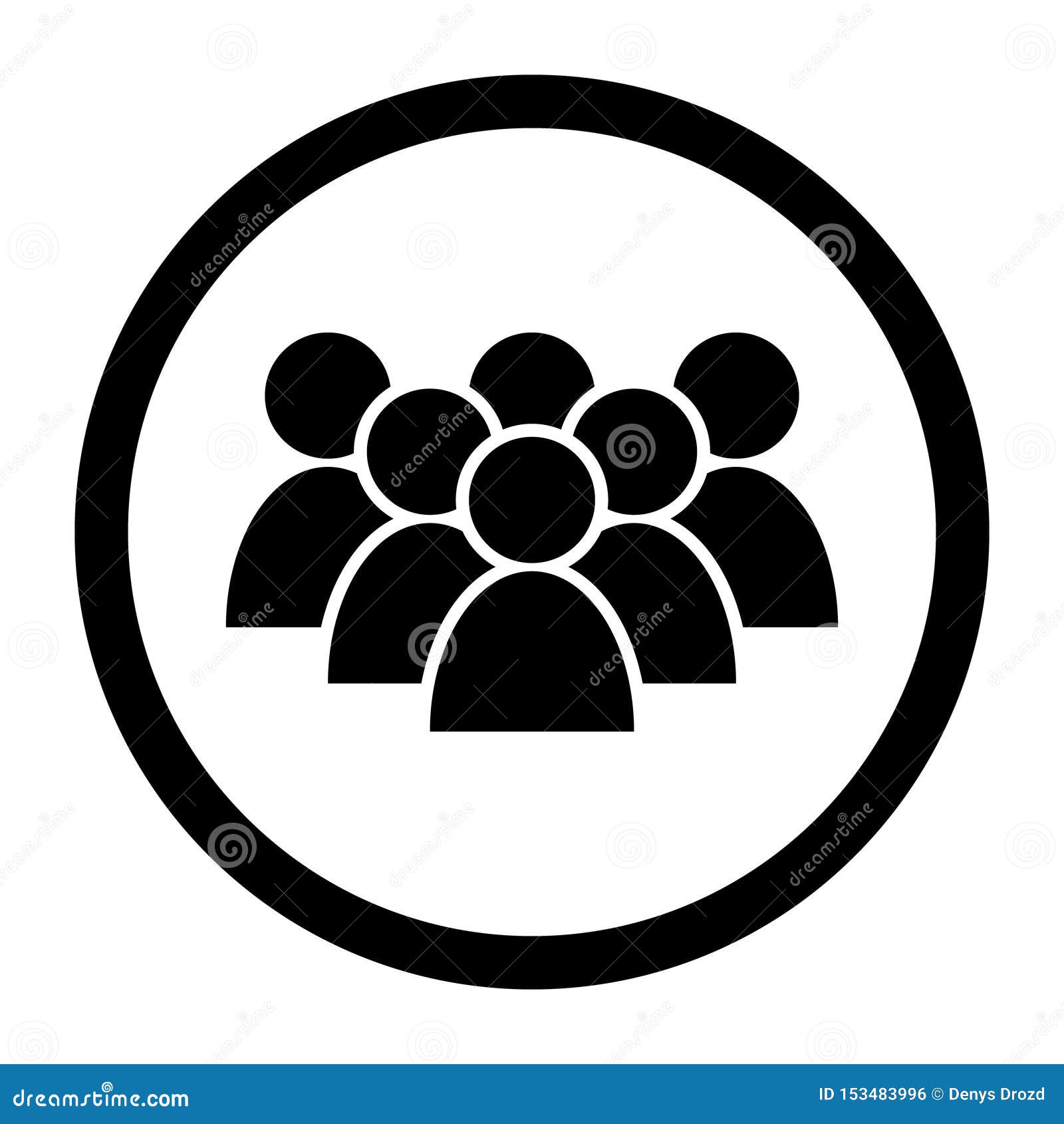 People Vector Icon . Group of People Symbol Illustration. Businessman ...