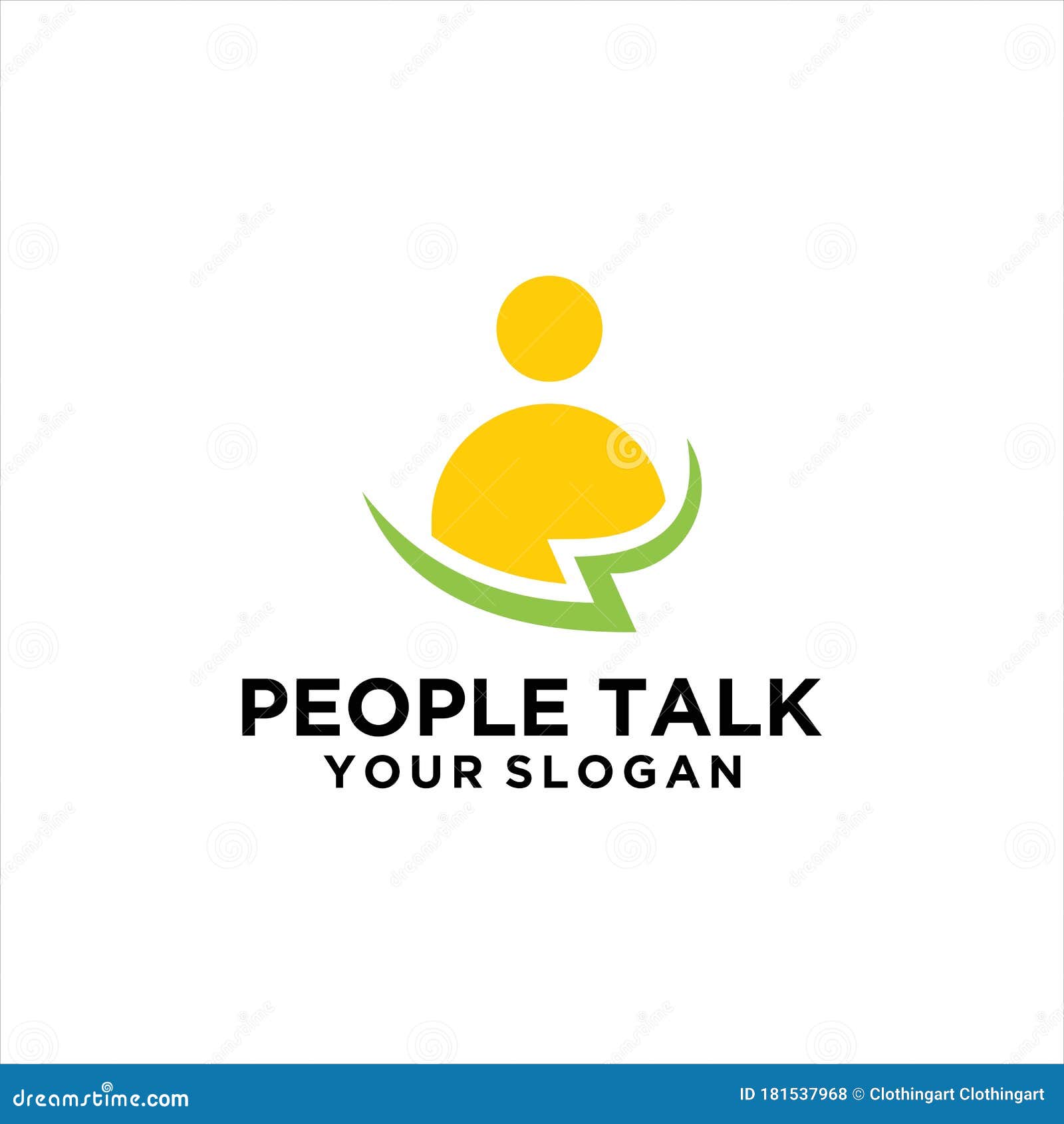 People Vector Logo Design Communication Modern Stock Vector ...