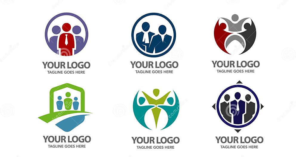 People vector logo stock vector. Illustration of home - 57512540