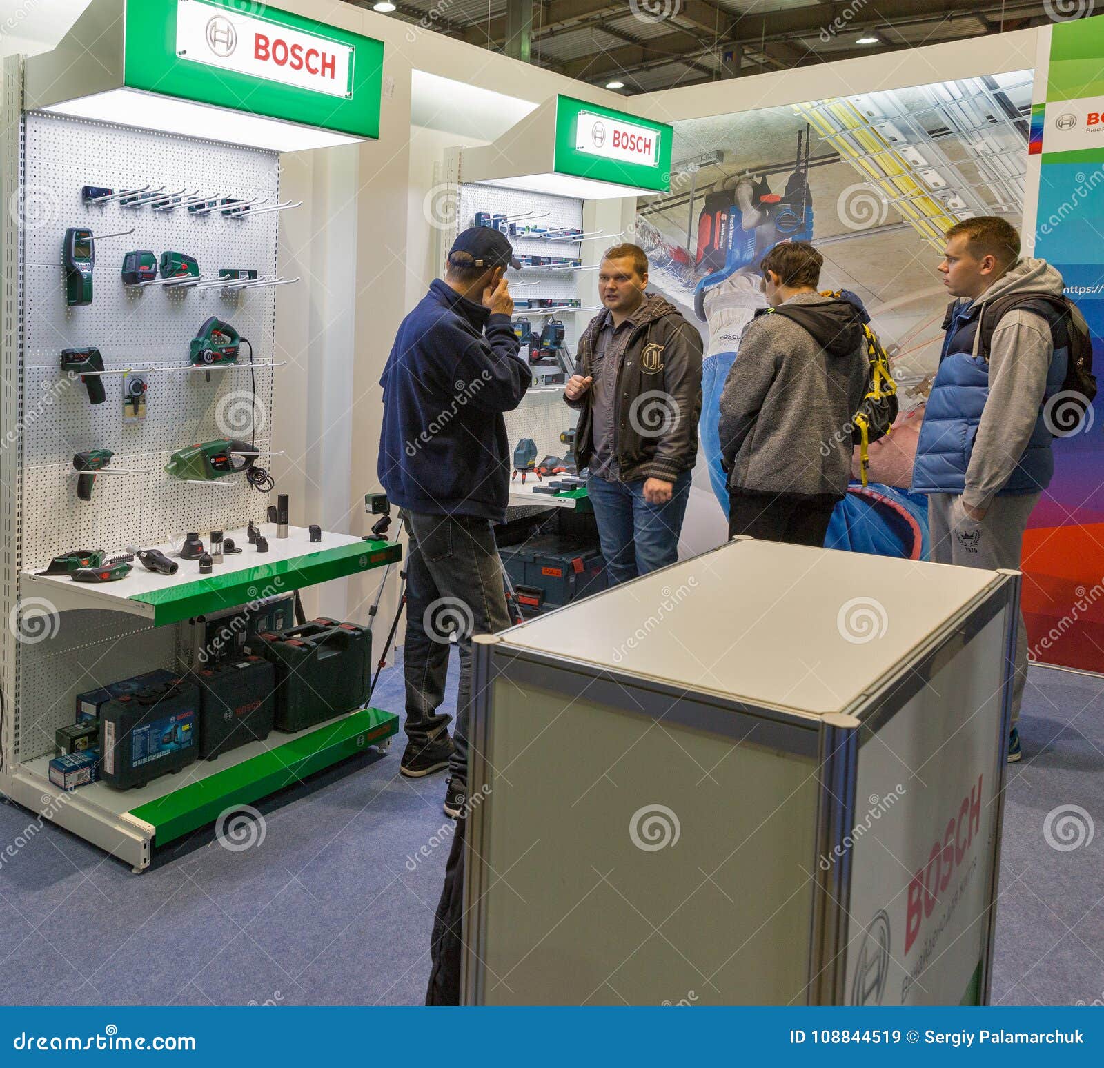 Bosch Booth during CEE 2017 in Kiev, Ukraine Editorial Stock Image ...