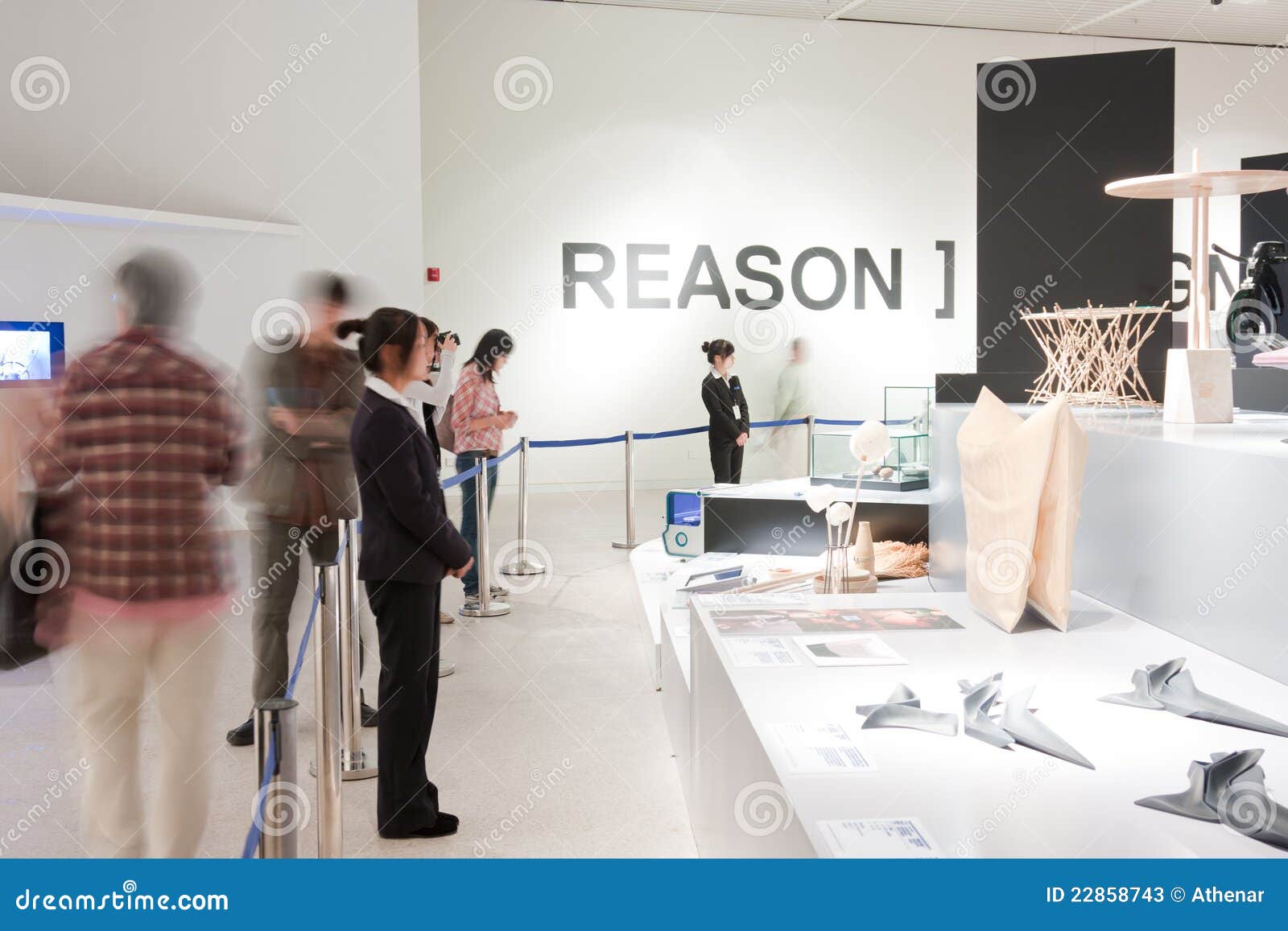 People Visit the Exhibition Editorial Stock Photo - Image of blue ...