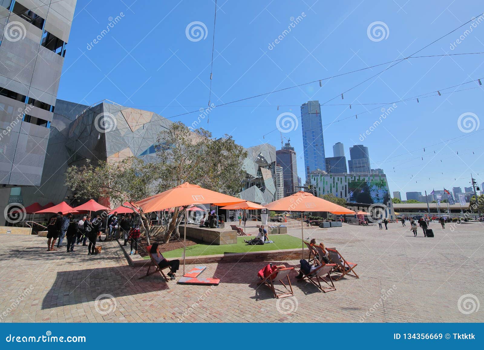 Federation Square Melbourne Australia Editorial Stock Image - Image of ...