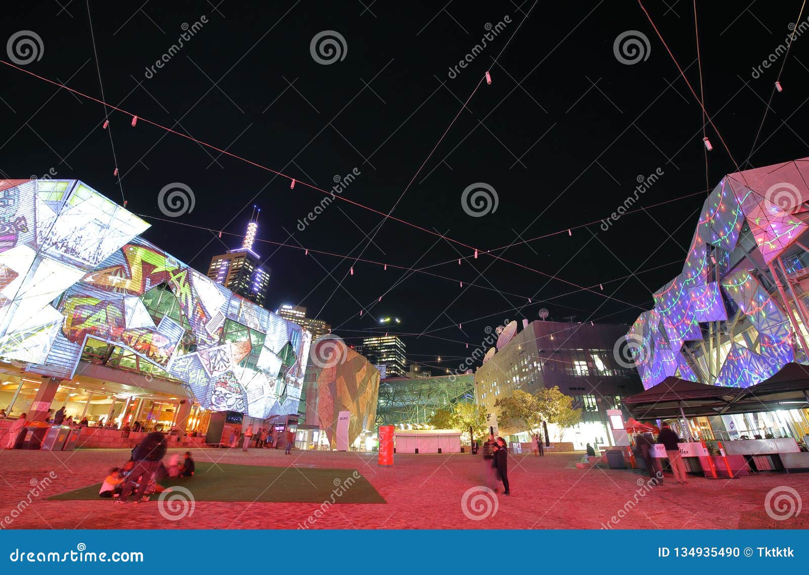 Federation Square Melbourne Australia Editorial Image - Image of ...
