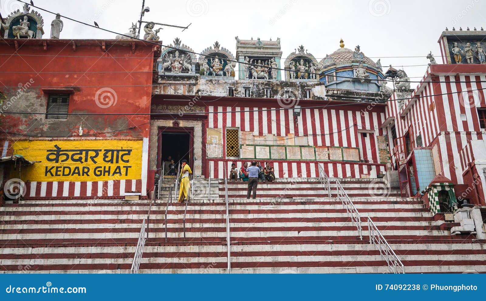 People Visit Kedar Ghat in Varanasi, India Editorial Stock Photo ...