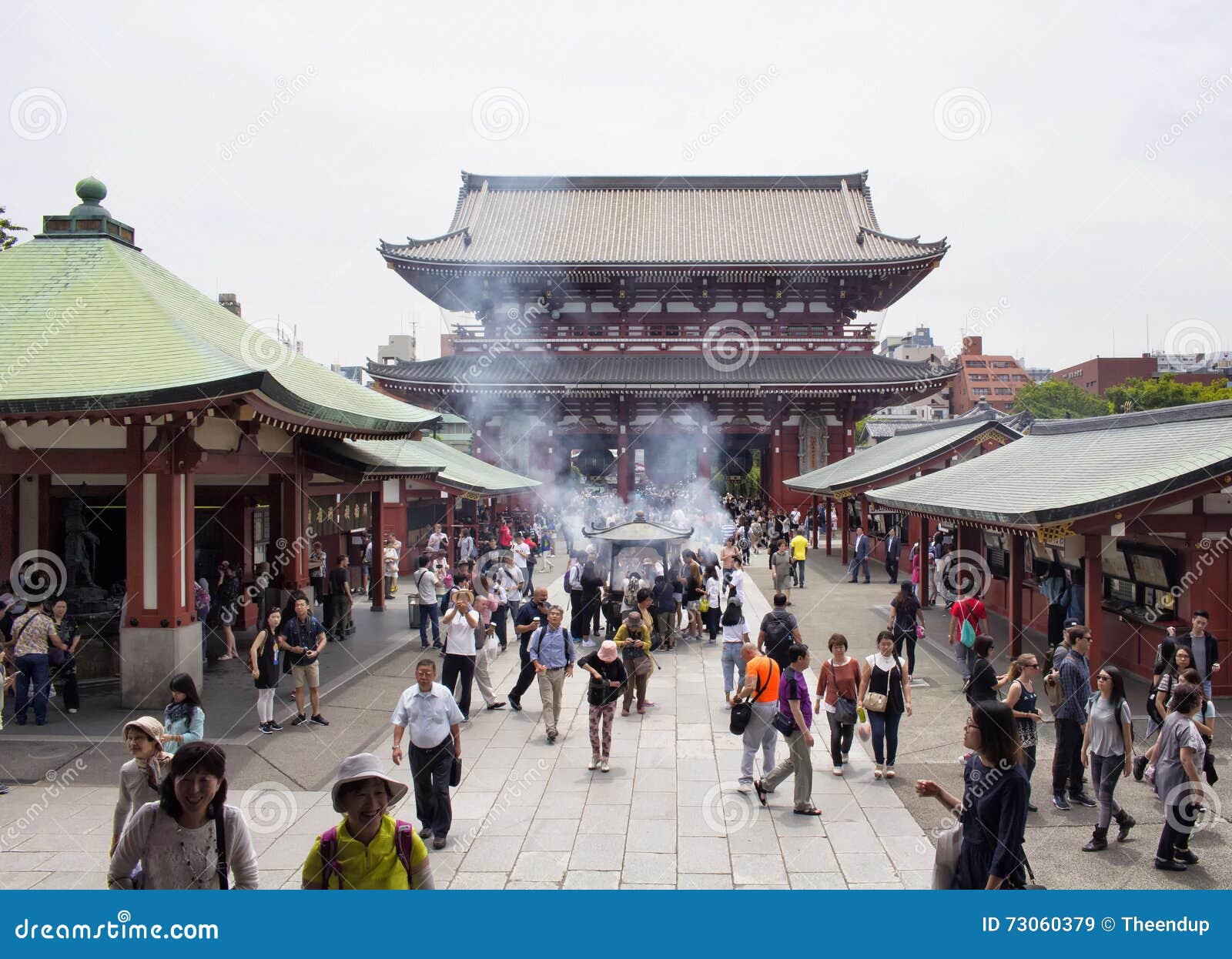 People Visit Senso-ji Shrine Editorial Stock Image - Image of ...