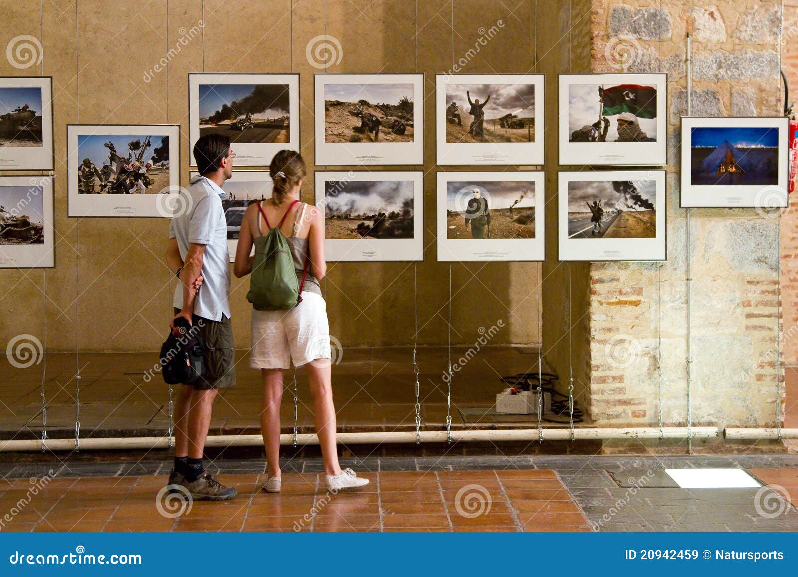People Visiting a Photo Exhibition Editorial Stock Image - Image of ...