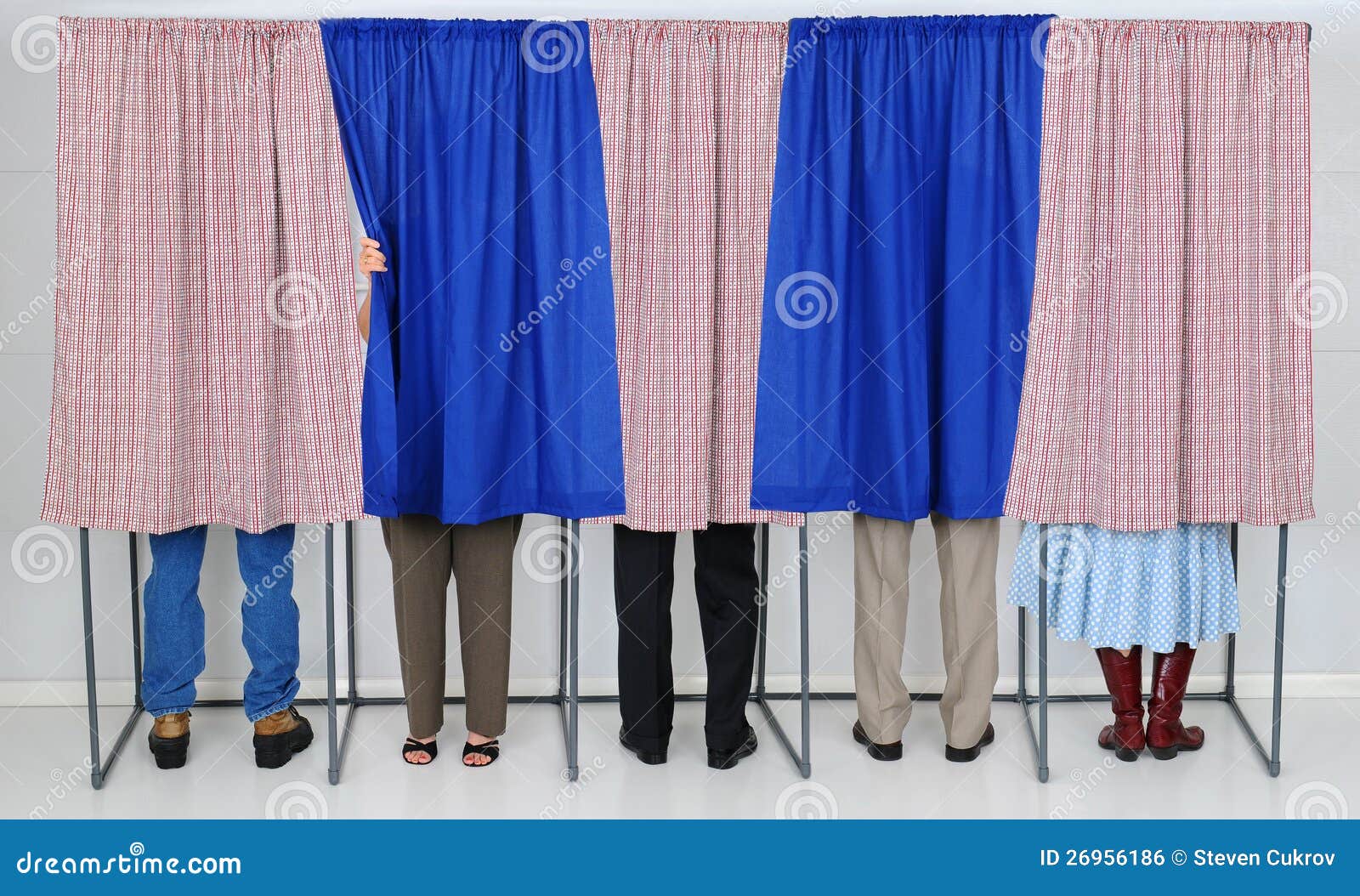 People in Voting Booths stock photo. Image of america - 26956186