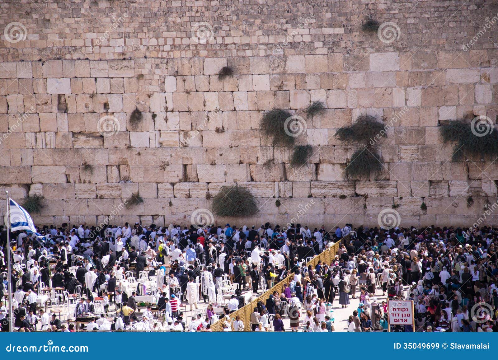 People at the Wailing Wall editorial stock image. Image of destinations ...