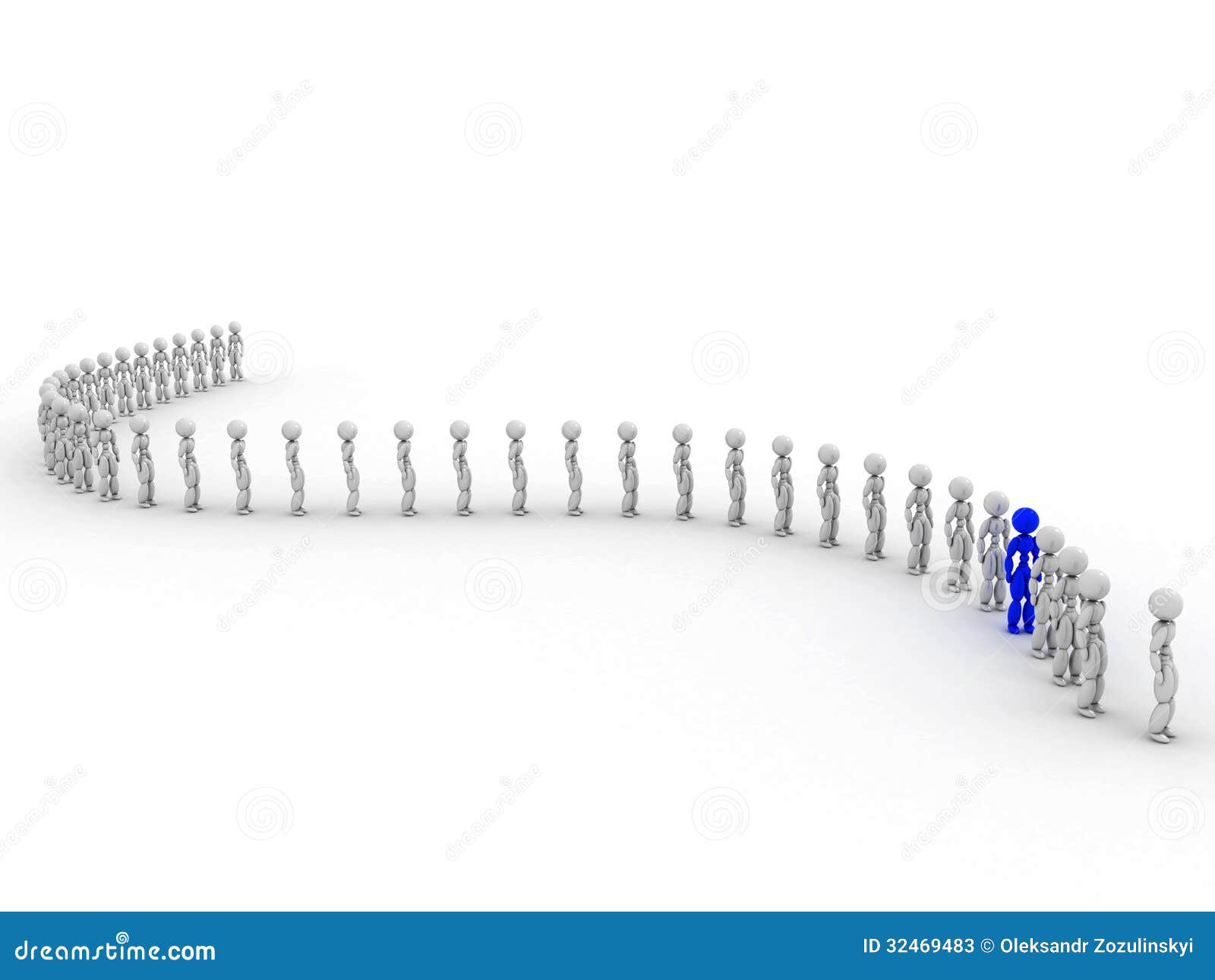 People wait in line #1 stock illustration. Illustration of architecture ...