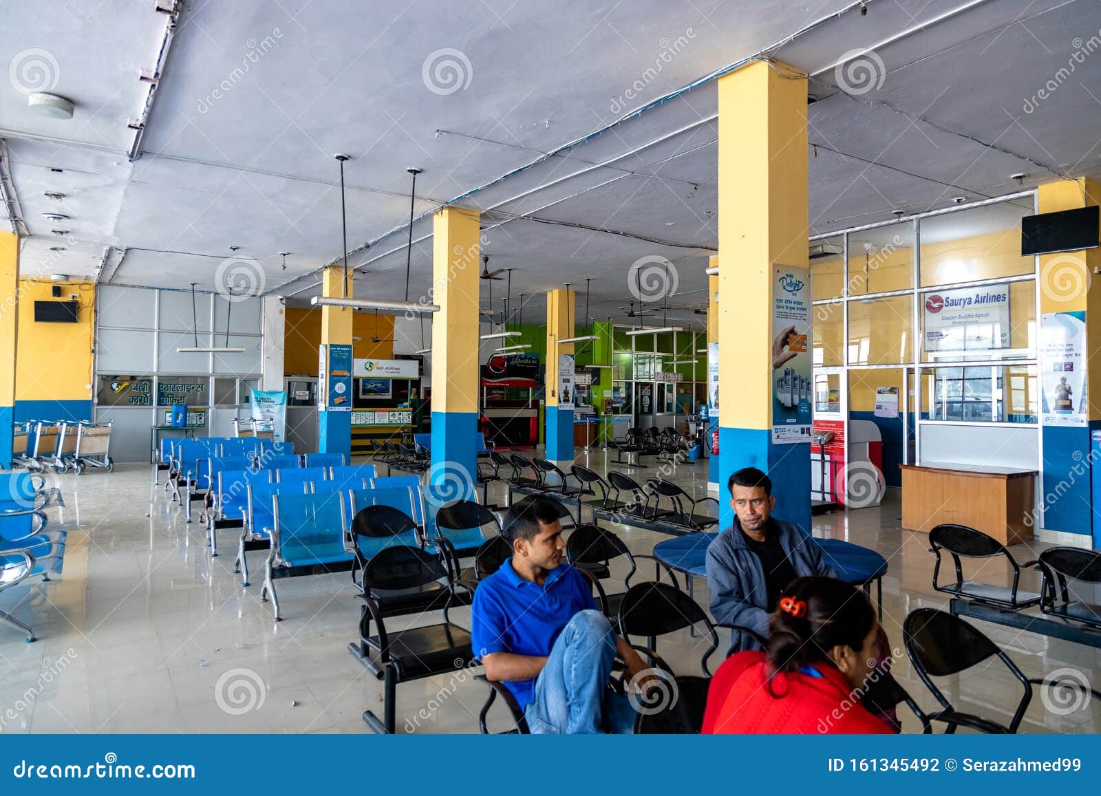 People Waiting at Airport Terminal Editorial Photography - Image of ...