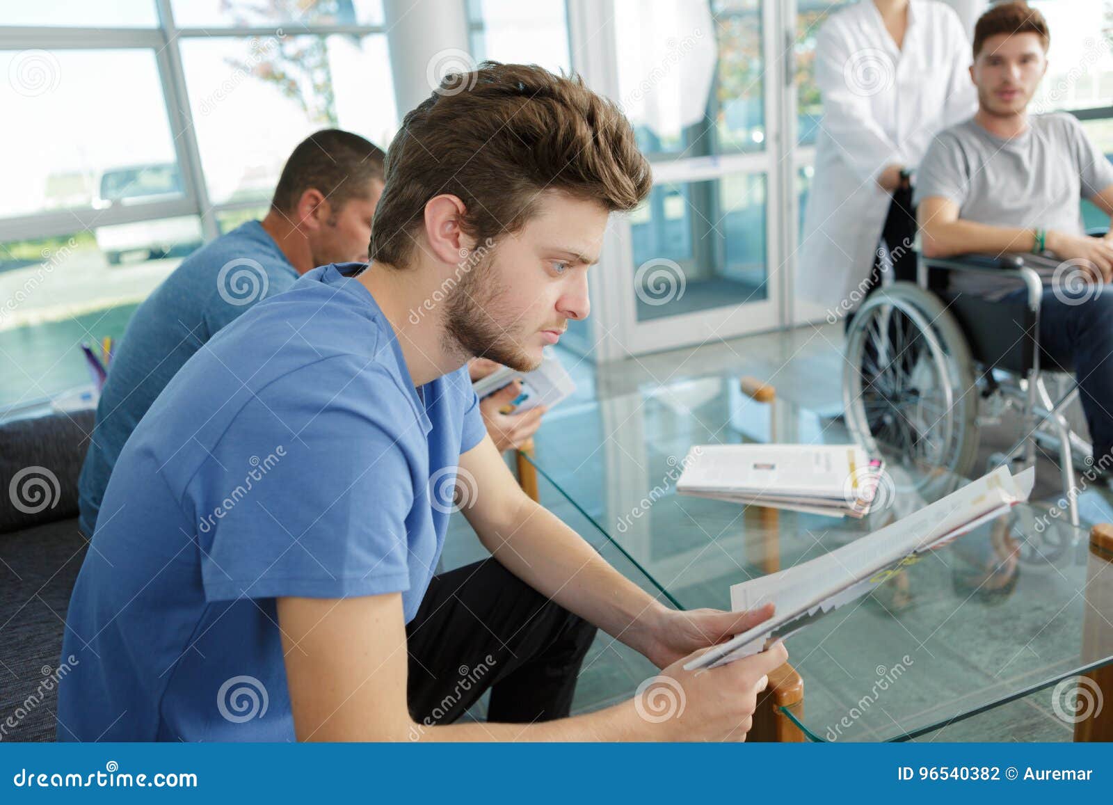 People Waiting for Doctor at Hospital Stock Photo - Image of healthcare ...