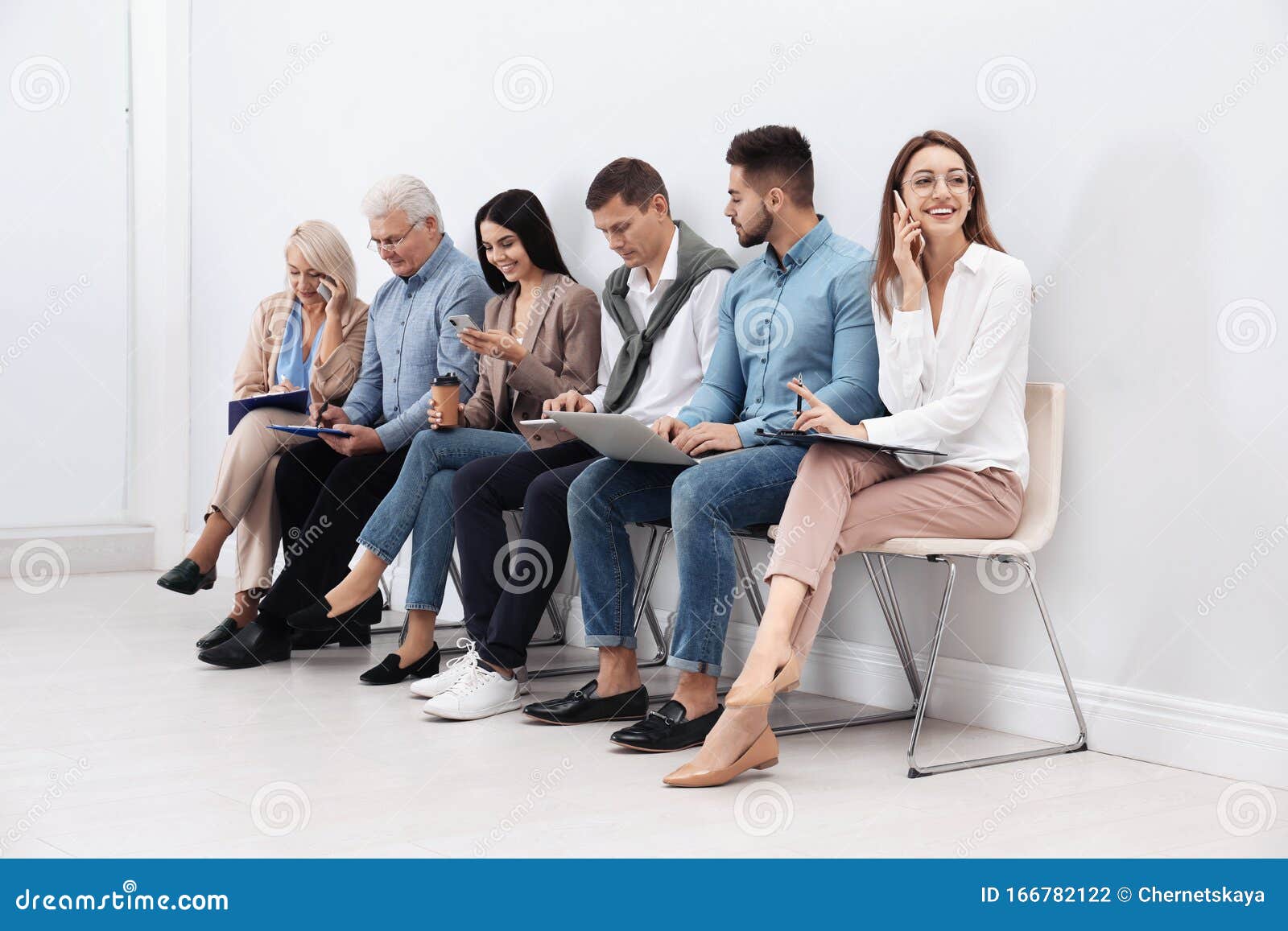 People Waiting for Job Interview Stock Photo - Image of coffee, human ...