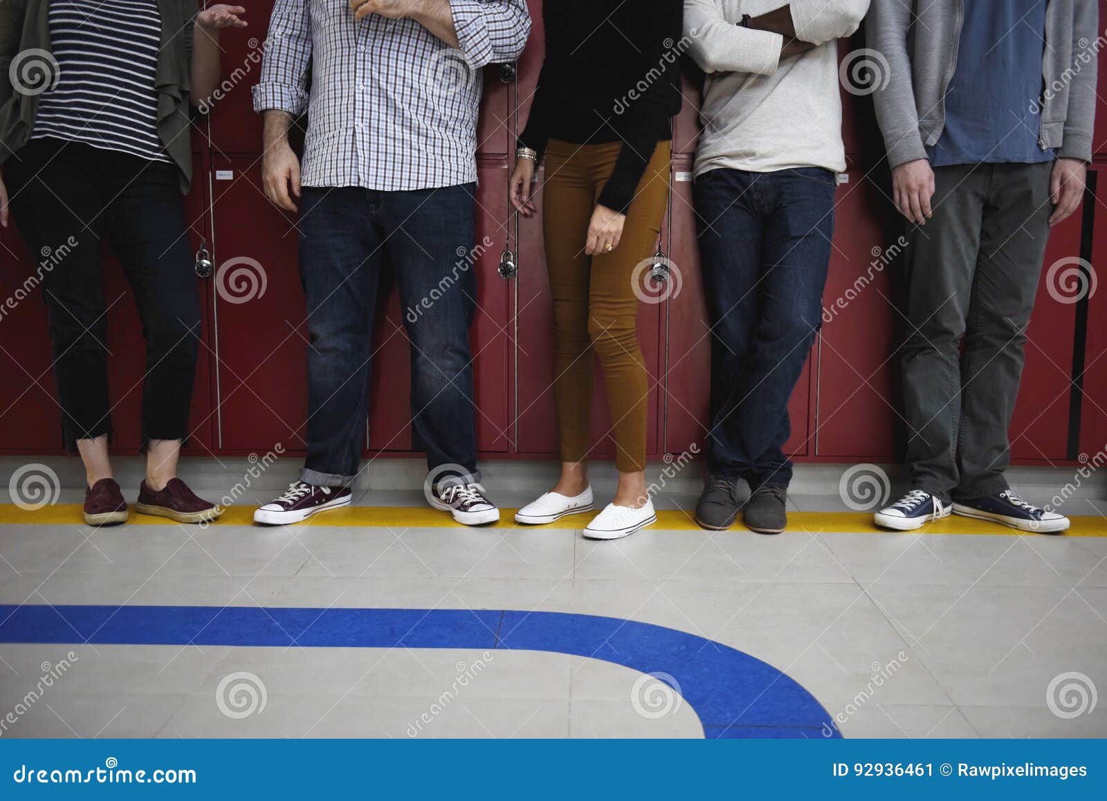 People Waiting Relax on Hallway during Break Time Stock Image - Image ...