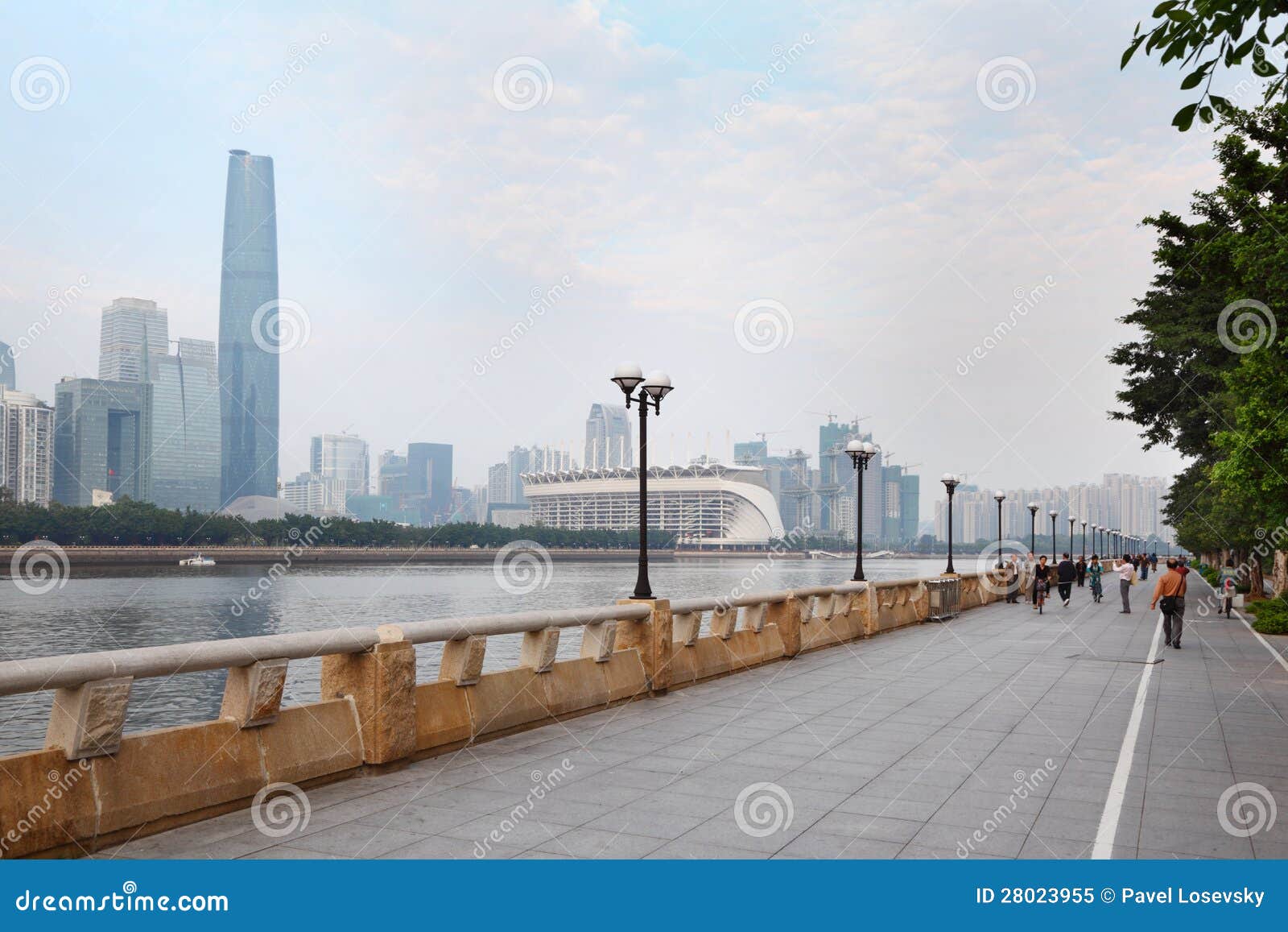 People walk at embankment editorial image. Image of construction - 28023955