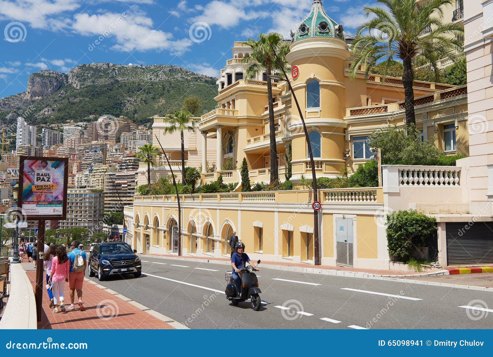 People Walk by the Street in Monaco. Editorial Photo - Image of summer ...
