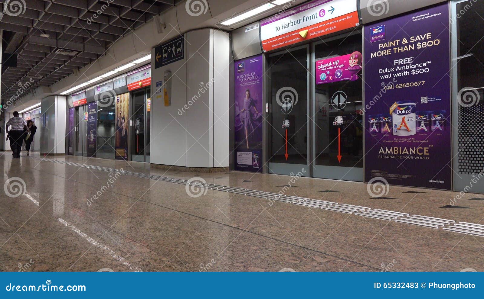 People Walk at the Train Station in Singapore Stock Video - Video of ...