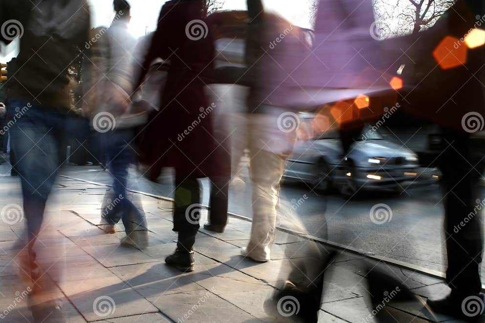 People walking stock photo. Image of hurriedly, legs, walk - 7108586