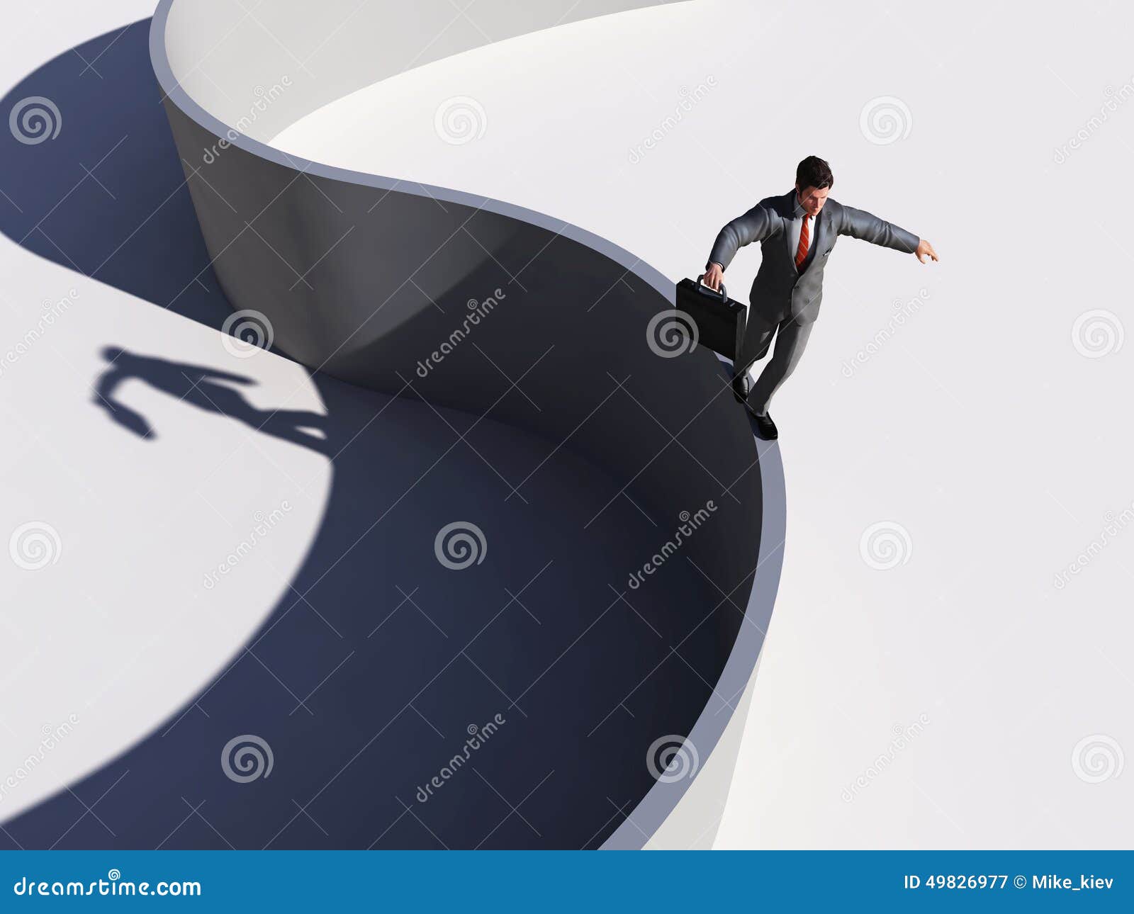 People Walking Along a Curved Line Stock Illustration - Illustration of ...