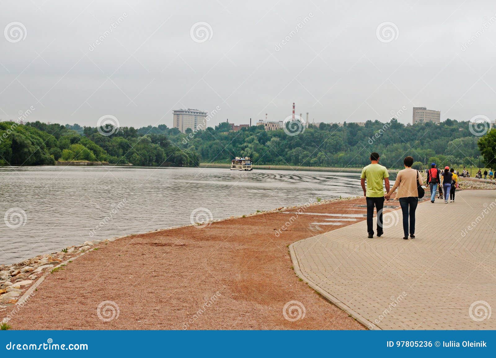 People Walking Along the Embankment Editorial Photo - Image of partner ...