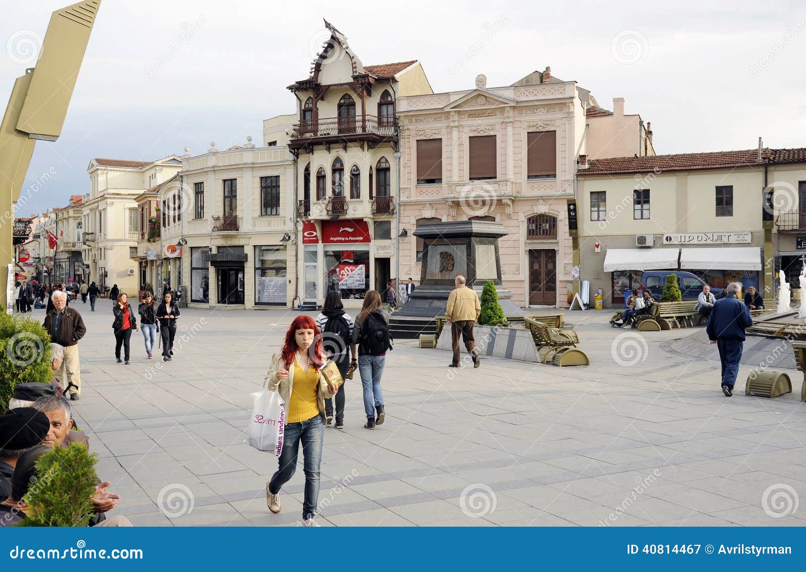 People Walking Around in Bitola Editorial Photography - Image of town ...
