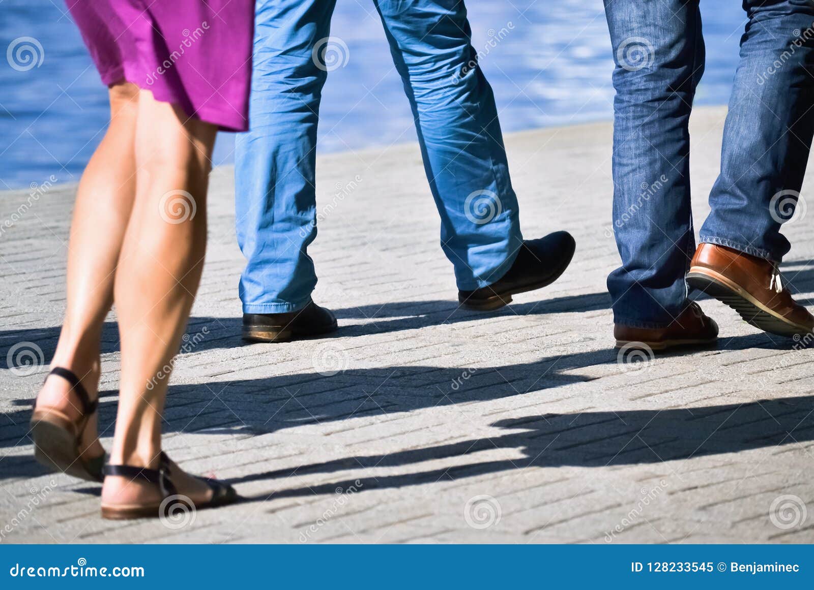 People walking around stock image. Image of outside - 128233545