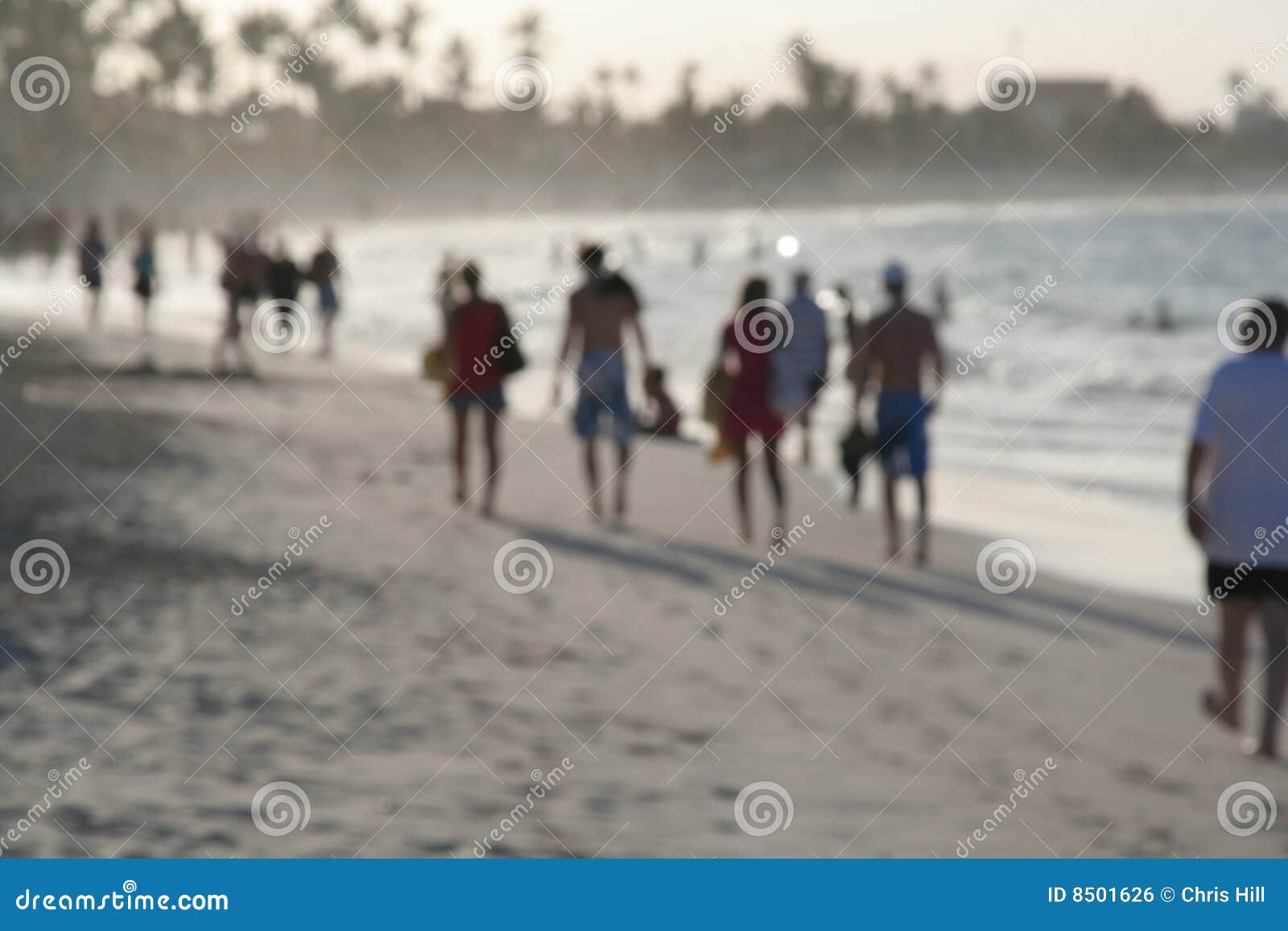 People Walking on the Beach Stock Photo - Image of horizontal, walking ...